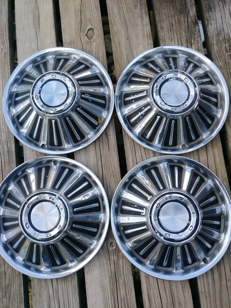 Ford Hubcaps Through The Years Vintage Ford Hubcap Etsy