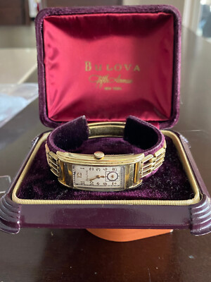 VINTAGE MEN'S BULOVA WRIST WATCH,CAL. 7AP,KEEPING TIME, ORIGINAL BAND ...