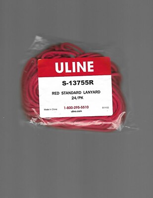 ULINE RED STANDARD LANYARD | eBay