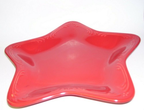 Red Pfaltzgraff Star Plate | eBay