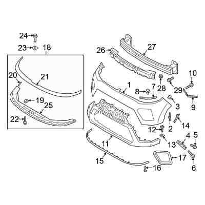 KIA SOUL 2020 - 2023 Radiator Upper Grille Cover 86390-K0000 OEM | eBay
