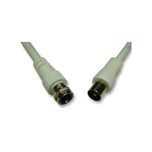 Cavo Aereo TV F Plug A Plug Coassiale Wht 2M | eBay