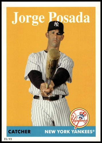 Jorge Posada 2019 Topps Archives 5x7 #85 5/49 Yankees | eBay