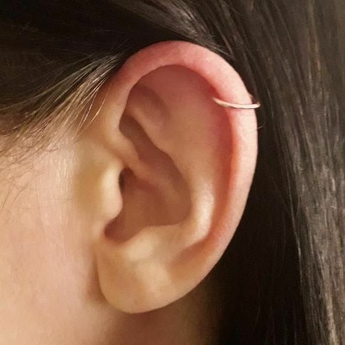 PAIR 16G 5/16" Rose Gold Steel Captive Bead Rings Earring Ear Tragus ...