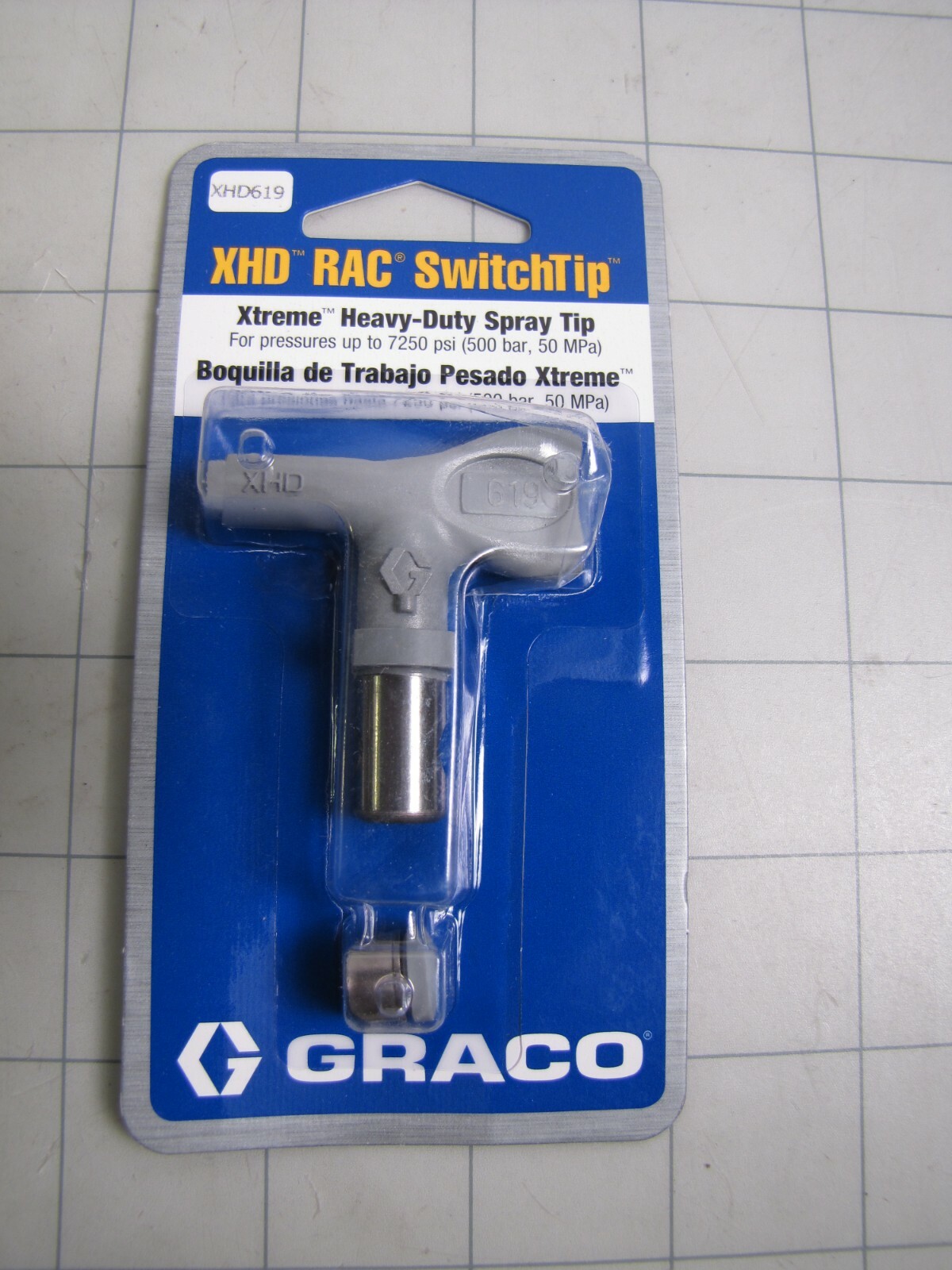 Graco XHD RAC SwitchTip XHD619 Heavy Duty Spray Tip up to 7250 PSI for ...
