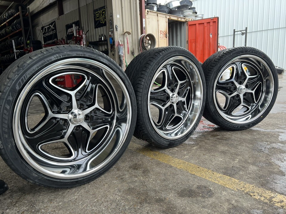 4 22" Foose Merlot Wheels 22x9 & 22x10.5 5x127 Chevy C10 | Black ...