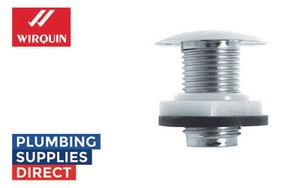 * Wirquin Chrome Blanking Off Plug 21mm - 30mm Cistern Plumbing Plugs ...