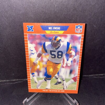 1989 Pro Set #206 MEL OWENS RC Los Angeles Rams | eBay
