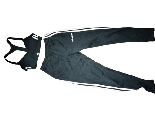 women's Adidas 2- piece tracksuit set, bottom w/ Bonus Sports Bra | eBay
