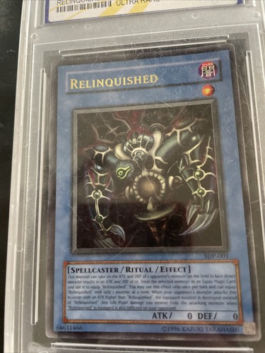 Yu-Gi-Oh Card: Relinquished SDP-001 Holofoil Ultra rare MINT graded 10 ...