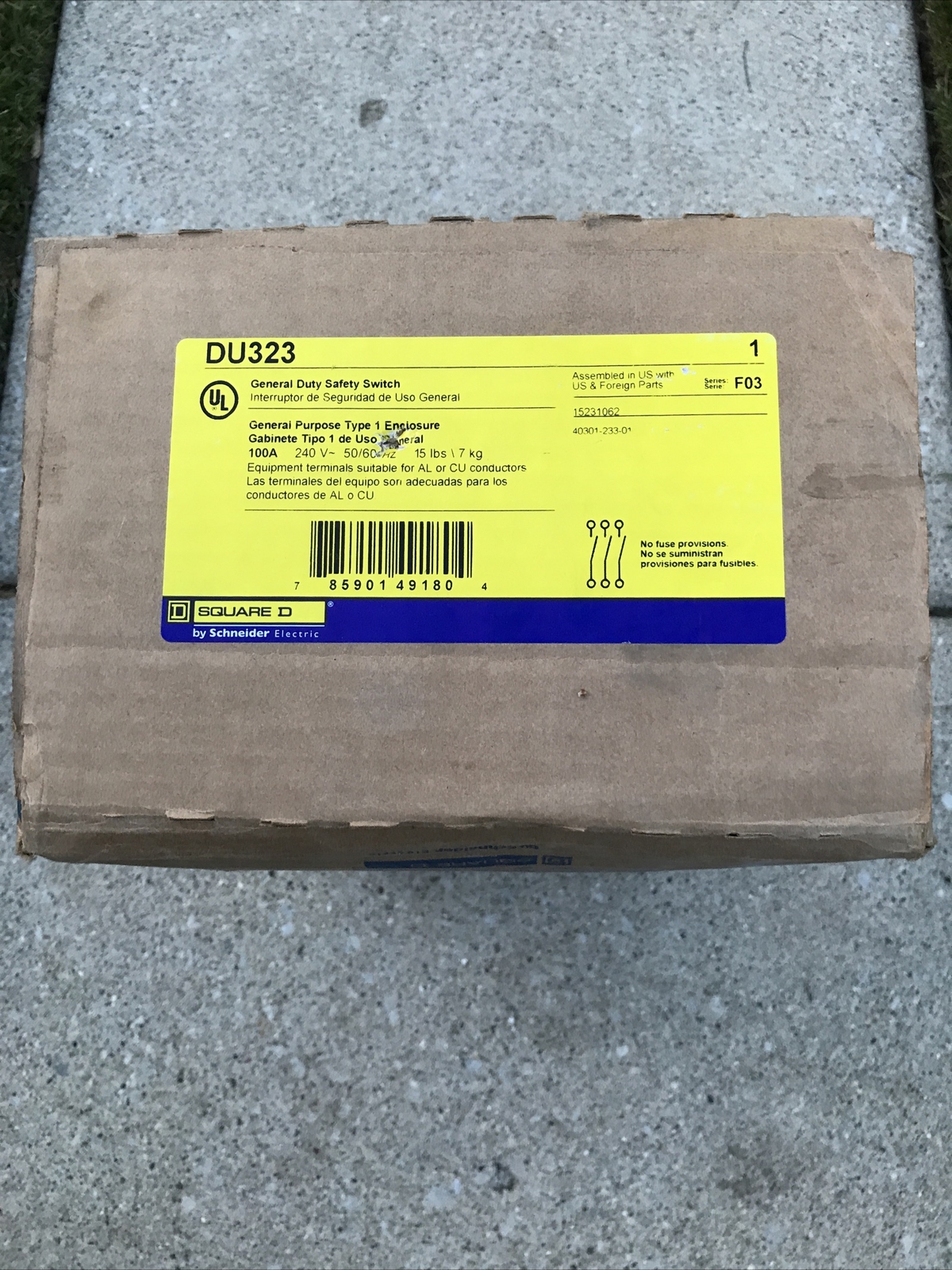 Square D DU323 Industrial Control System for sale online | eBay