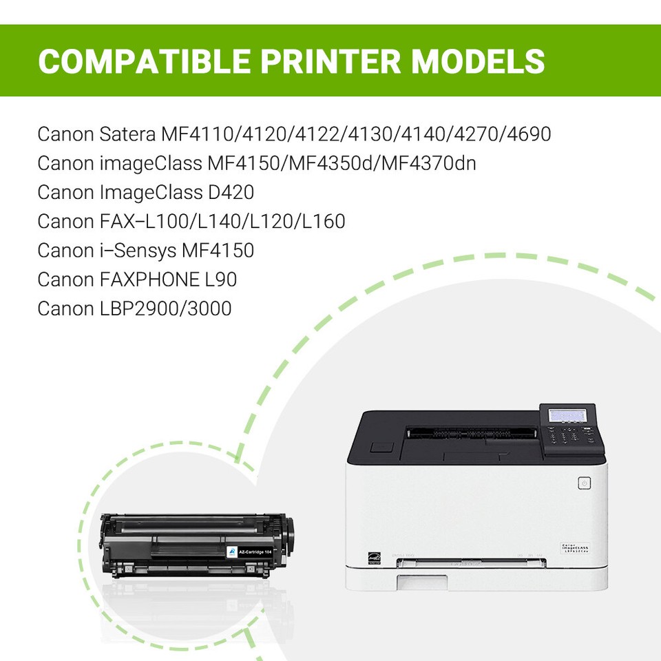 3PK Toner for Canon Cartridge 104 ImageClass MF4350D MF4150 MF4100 D420 ...