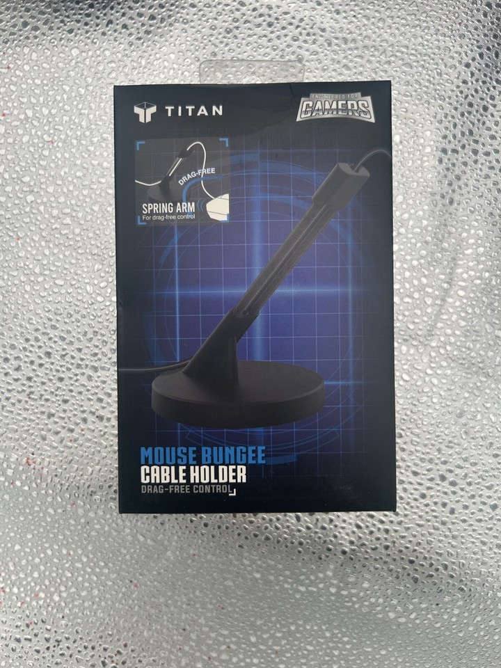 *Brand New Titan Engineered For Gamers Mouse Bungee Cable Holder White ...
