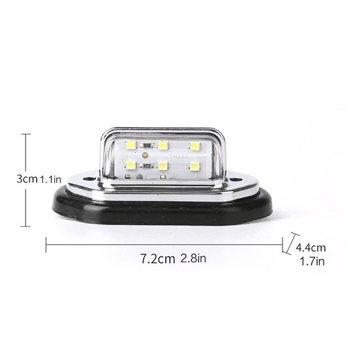 2x Universal LED License Plate Tag Light Lamp White For Truck SUV ...