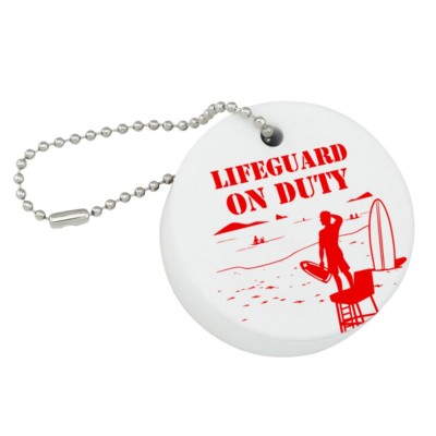 Lifeguard On Duty Round Floating Foam Fishing Boat Buoy Key Float ...