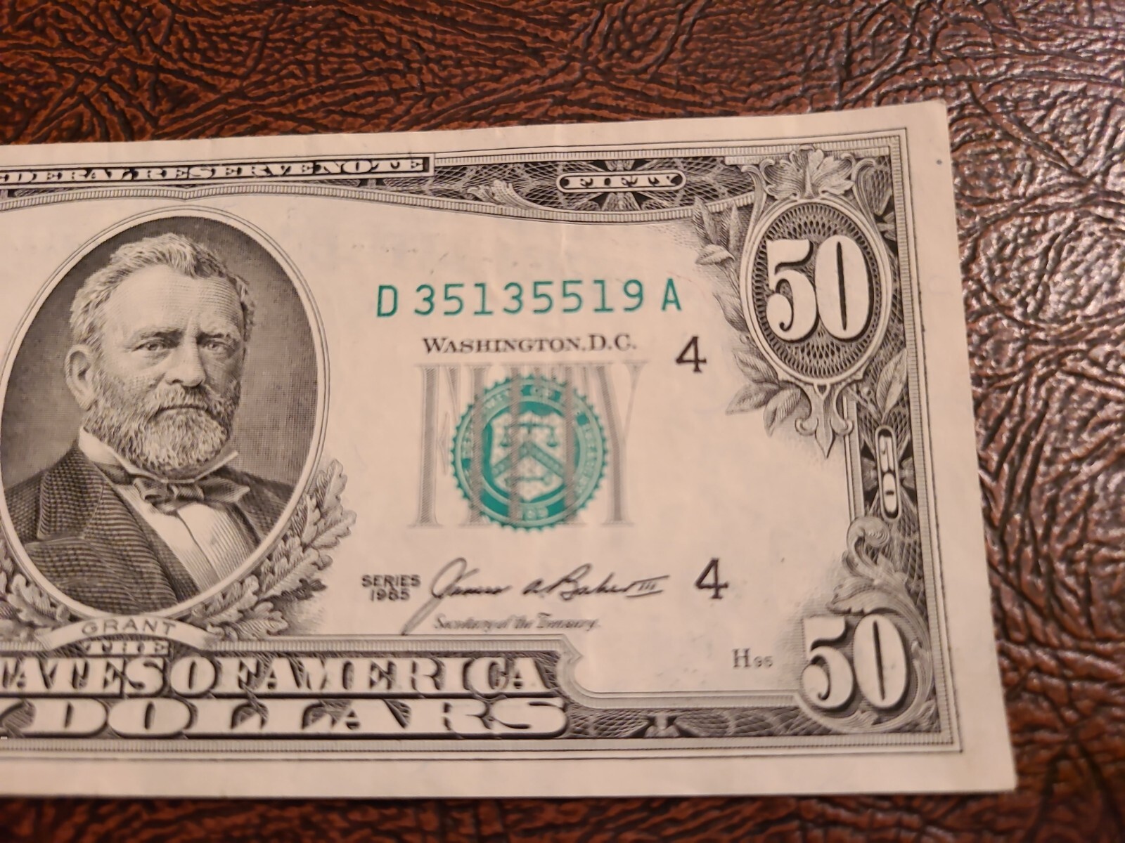 $50 Bill Old Small Face Series 1985, FRB Cleveland, OH (D35135519A) | eBay