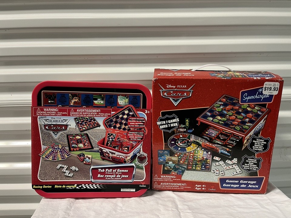 Disney Pixar Cars Supercharged 7 Games Wooden Game Garage by Cardinal ...