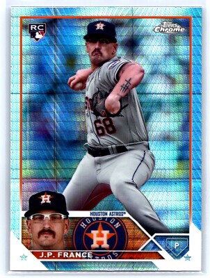 2023 TOPPS CHROME UPDATE SILVER PRISM REFRACTOR PARALLEL RC #USC-93 J.P ...