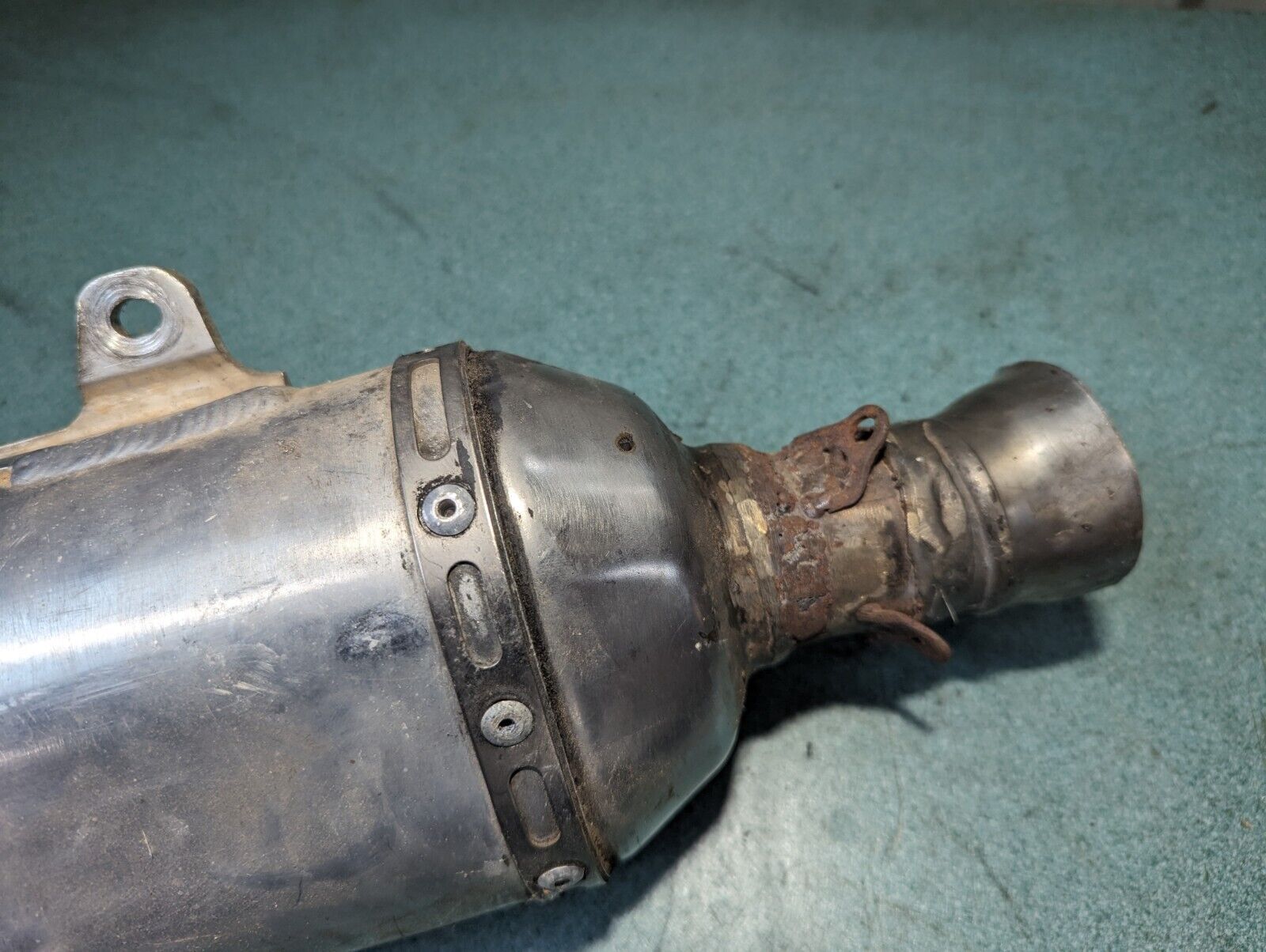 01 KTM 400 EXC Exhaust Pipe Muffler Silencer EXC-F RFS F 450 520 250 ...