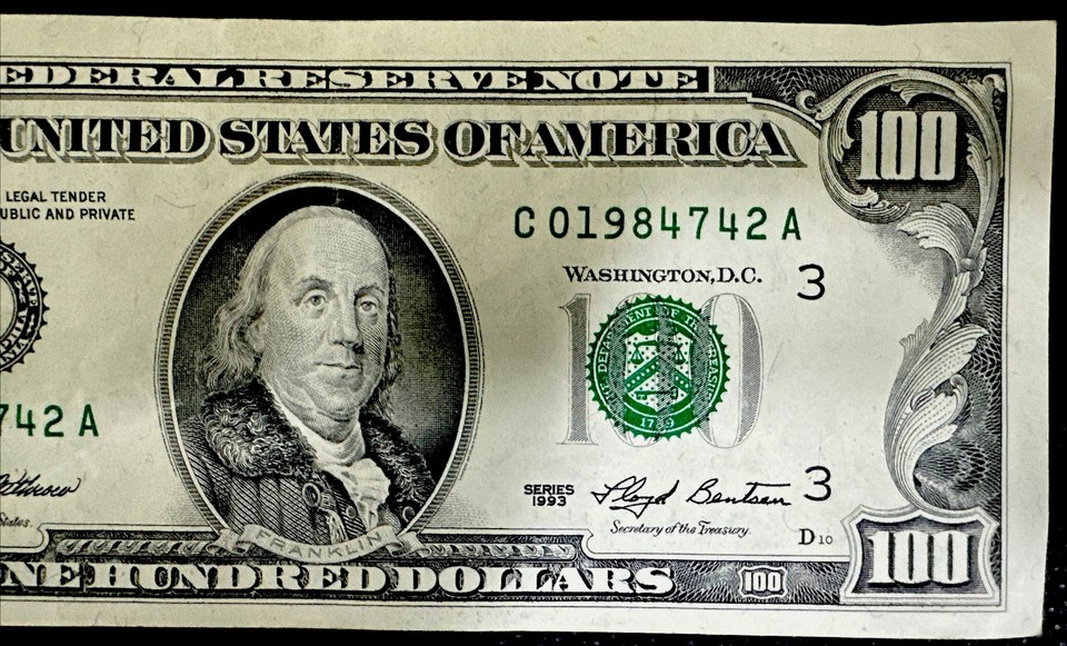 Rare Clean 100 dollar bill, 1993 | eBay