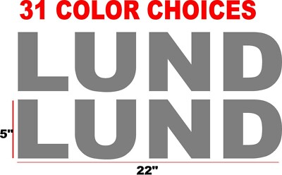 LUND BOAT DECAL DECALS | eBay