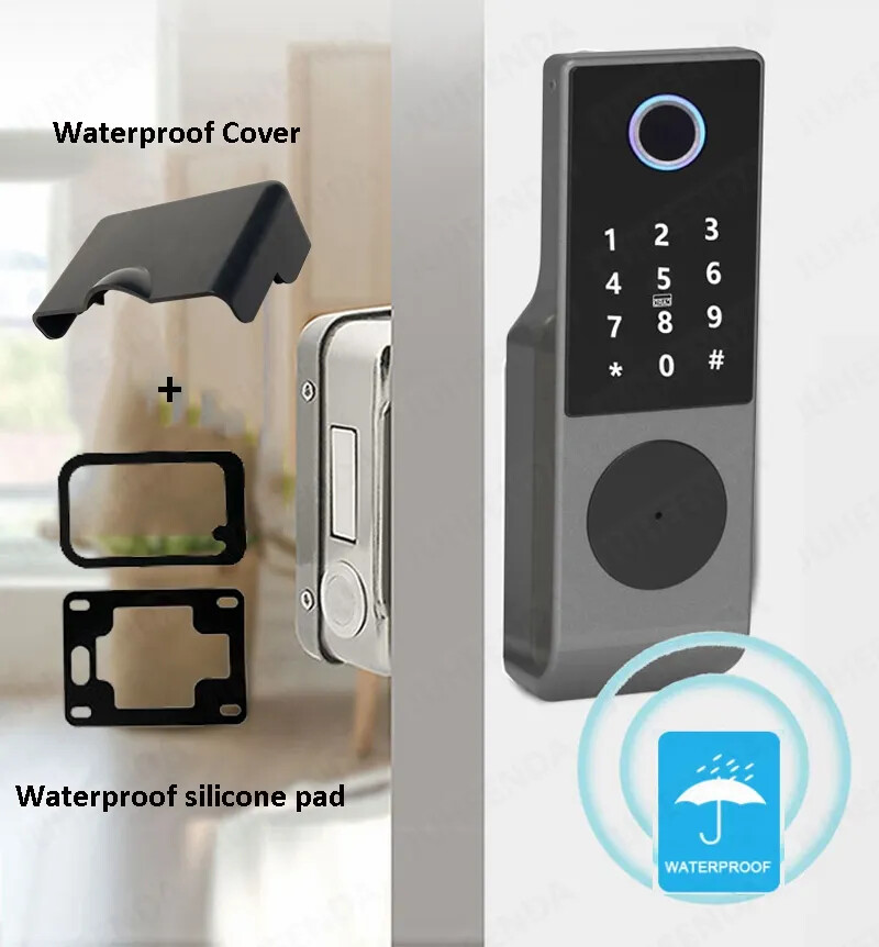 Waterproof Smart Lock Wifi Double Side Fingerprint Lock Gate Electronic ...