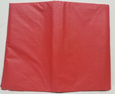 Peva Vinyl Flannel Back Tablecloth 52" x 90" Oblong (6-8 people) RED ...
