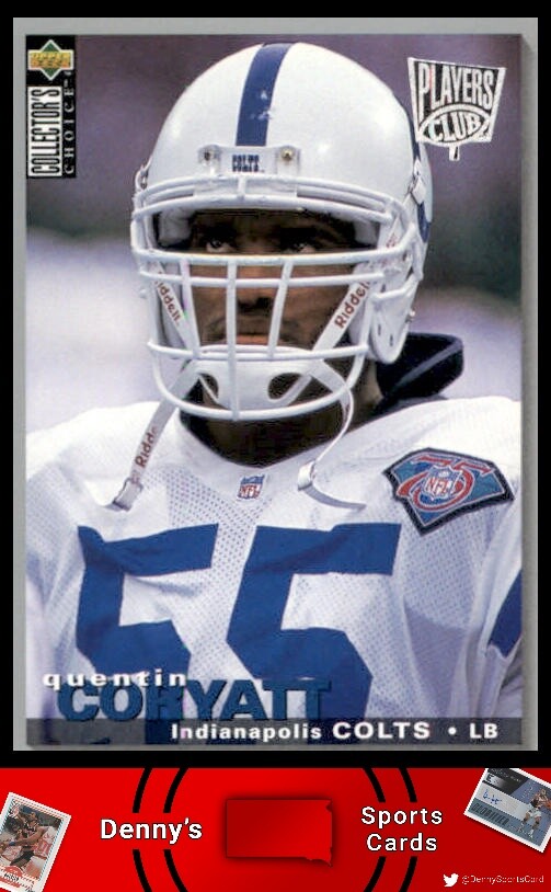 1995 Collector's Choice #192 Quentin Coryatt Indianapolis Colts ...