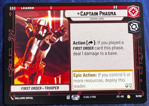 Star Wars Unlimited Jump Lightspeed HYPERSPACE Captain Phasma Rare ...