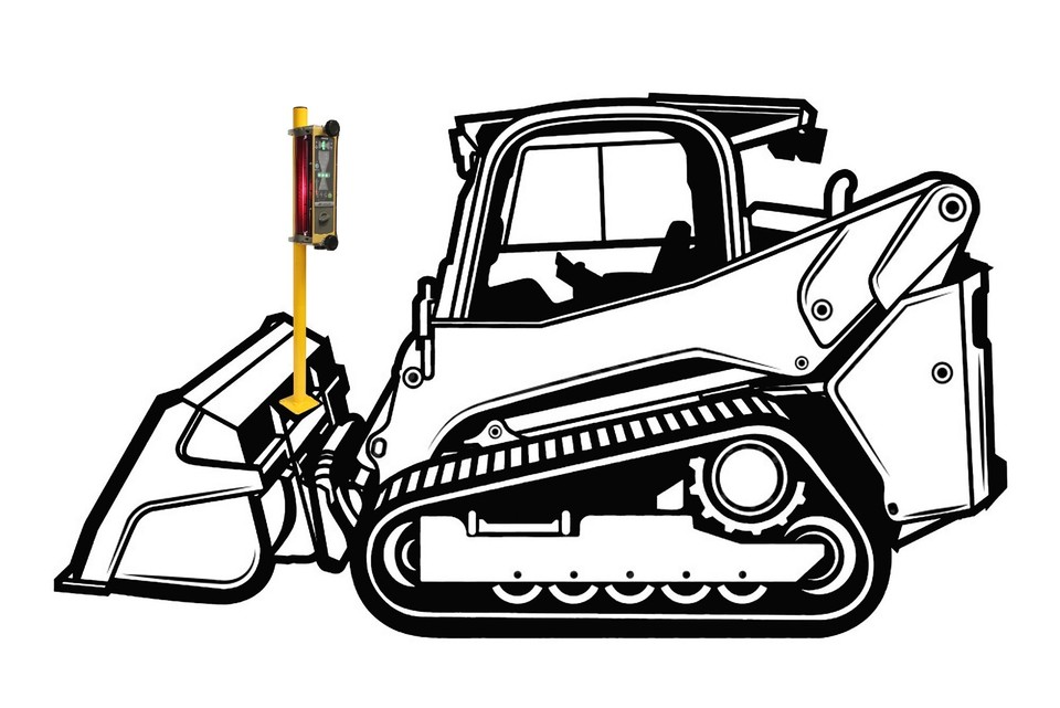 TOPCON LS-B200 MACHINE CONTROL LASER LEVEL RECEIVER,BACKHOE,SKID STEER ...