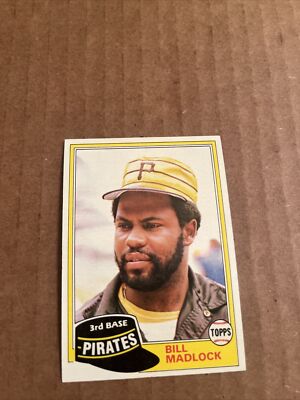 1981 Topps Bill Madlock Pittsburgh Pirates 715 Free Shipping | eBay