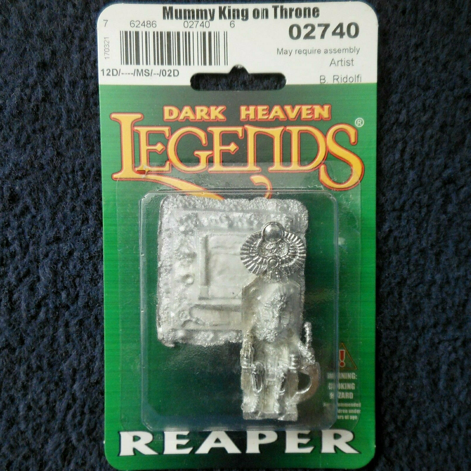 Reaper Dark Heaven Legends 02740 Mummy King on Throne Undead Egyptian ...