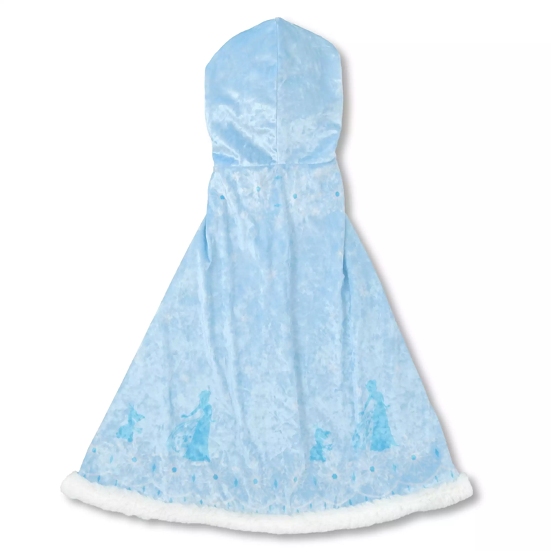 Disney Elsa & Olaf Kids' Cape with Hood and Tiara, Embroidered, Blue ...