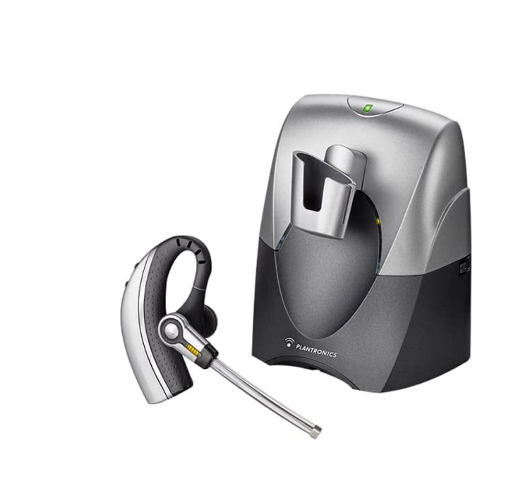 Plantronics CS70 VT BK605931 Gray/Silver Ear-Hook Headset | eBay