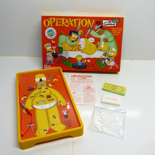 Operation Game The Simpsons Edition Milton Bradley 2005 100% Complete ...