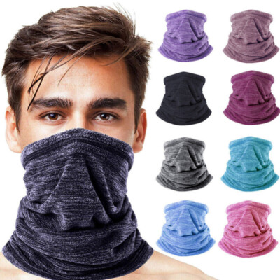 Winter Thermal Fleece Neck Warmer Gaiter Cycling Ski Face Mask for Cold ...