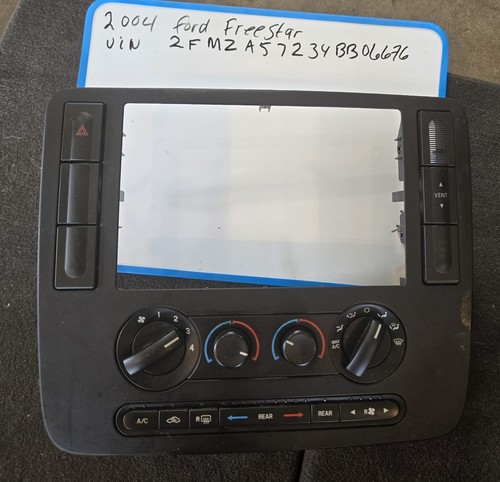 2004 FORD FREESTAR A/C HEAT TEMPREATURE CLIMATE CONTROL PANEL OEM,655 ...