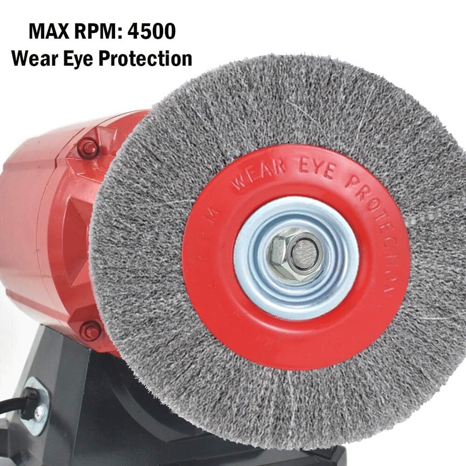 8" Bench Wire Wheel Brush for Bench Grinder 1/2" 5/8" 3/4" 7/8" 1 ...