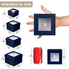 Square Gift Boxes with Lids for Presents Small Navy Blue Gift Boxes ...