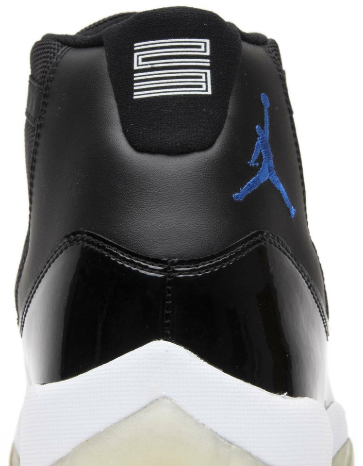 AIR JORDAN 11 RETRO SPACE JAM SIZE 13 BLACK/VARSITY ROYAL 378037-041 ...