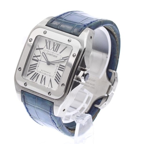 CARTIER W20073X8 Santos 100LM Automatic Men's #C373 | eBay