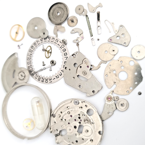 A010: Seiko 7009A Automatic Movement Parts Lot Plates Wheels Date | eBay