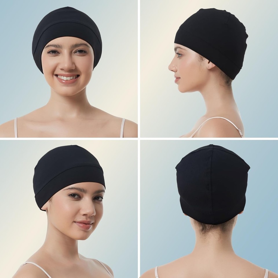 Cotton Skull Cap, Skull Caps for Men Women, 2-Pack Lightweight Beanie ...