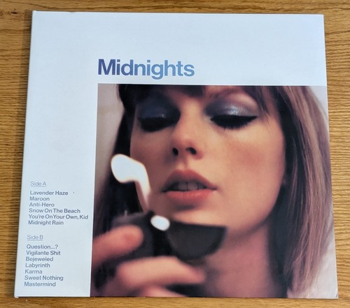 TAYLOR SWIFT – MIDNIGHTS - BLUE TRANSLUCENT MARBLED VINYL LP - FC ...