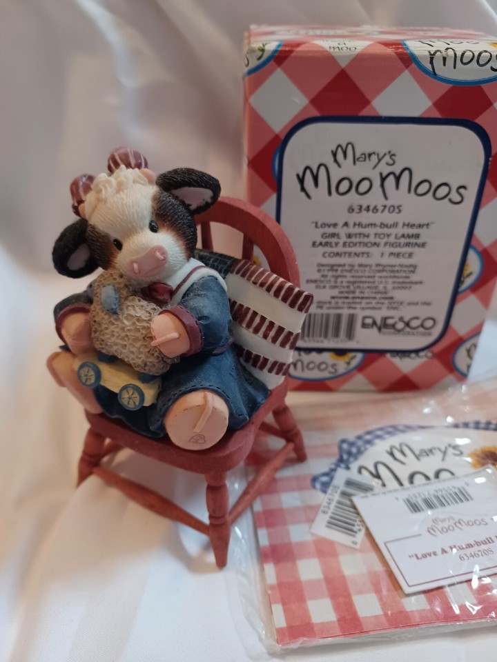 Vintage Marys Mary Moo Moos Love A Hum-bull Heart Patriotic | eBay