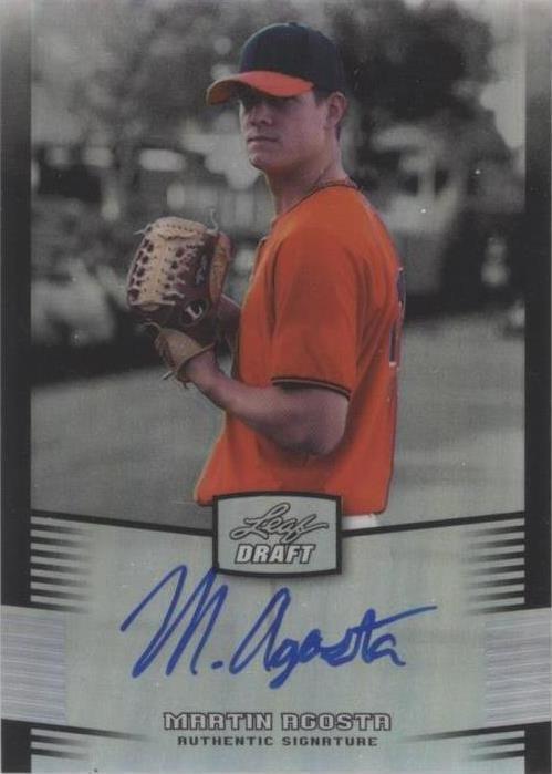 2012 Leaf Metal Draft - Martin Agosta #BA-MA1 Silver /99 (AU, RC) for ...