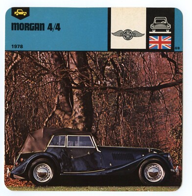 Morgan 4/4 - GT / Production Car Edito Service SA Auto Rally Card | eBay