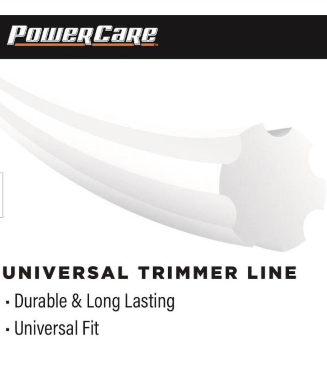 POWERCARE NEW HEX 0.080 40Ft. Universal Trimmer Line weed wacker yard ...