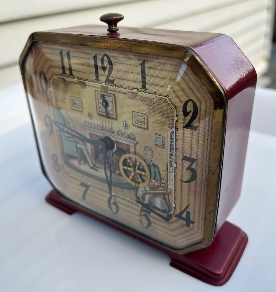 "Spinning Wheel Clock", Lux, Alarm Clock, Vintage, All Original, Video ...