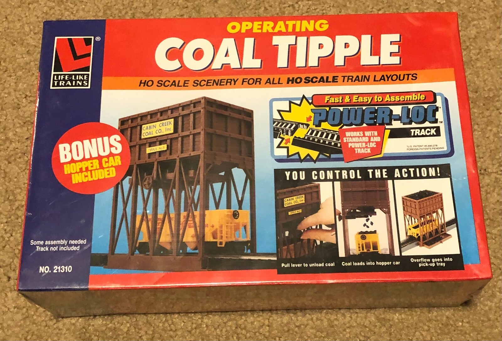 Life Like HO Operating Coal Tipple With Hopper Car 8306 for sale online ...